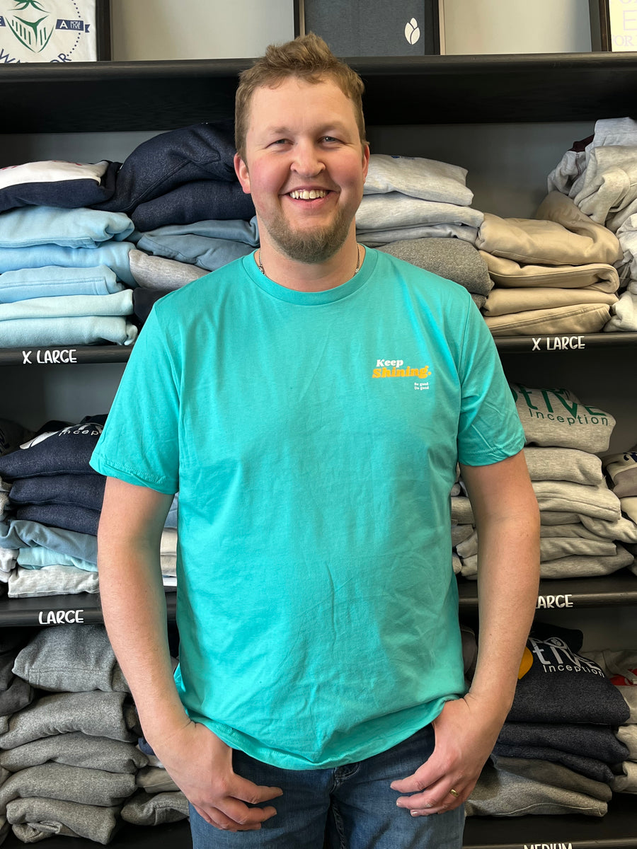 Teal Keep Shining Unisex T-shirt – The Positive Inception