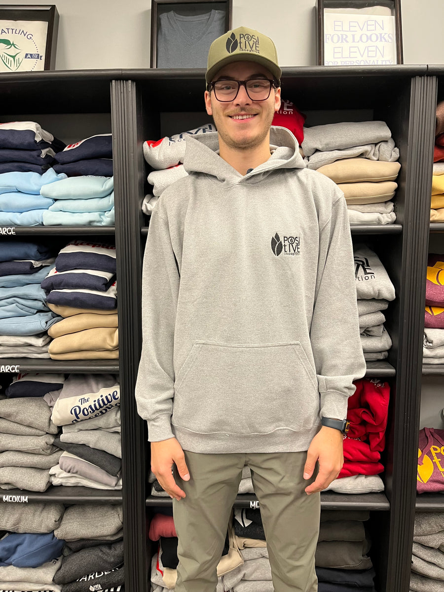 Pique Light Grey PI Hoodie – The Positive Inception