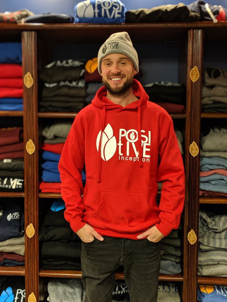 Positive Inception Red hoodie – The Positive Inception