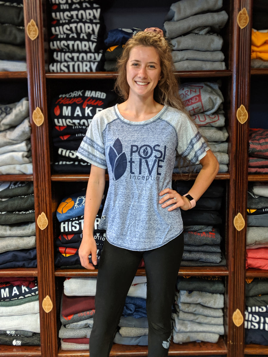 Women's Positive Inception Navy Blue T-shirt – The Positive Inception