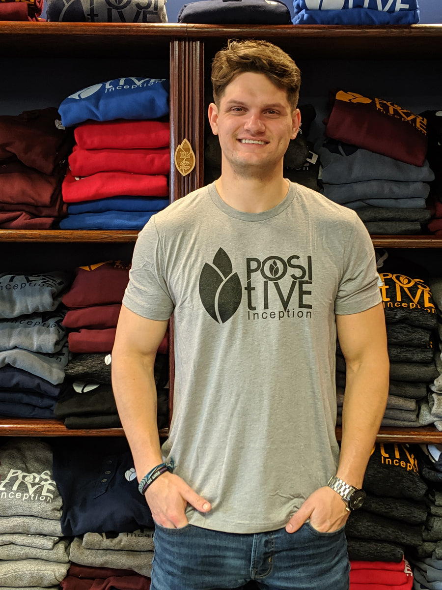 Men's Positive Inception Grey T-shirt – The Positive Inception