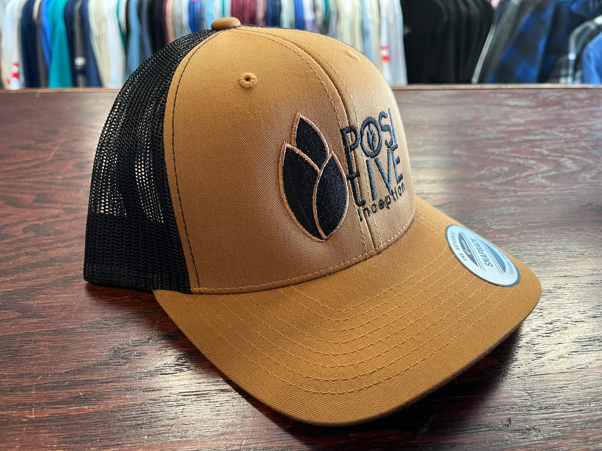 Positive Inception Brown & Black Hat – The Positive Inception