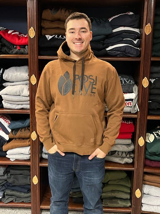 Unisex Sand Heavyweight Work Hoodie – The Positive Inception