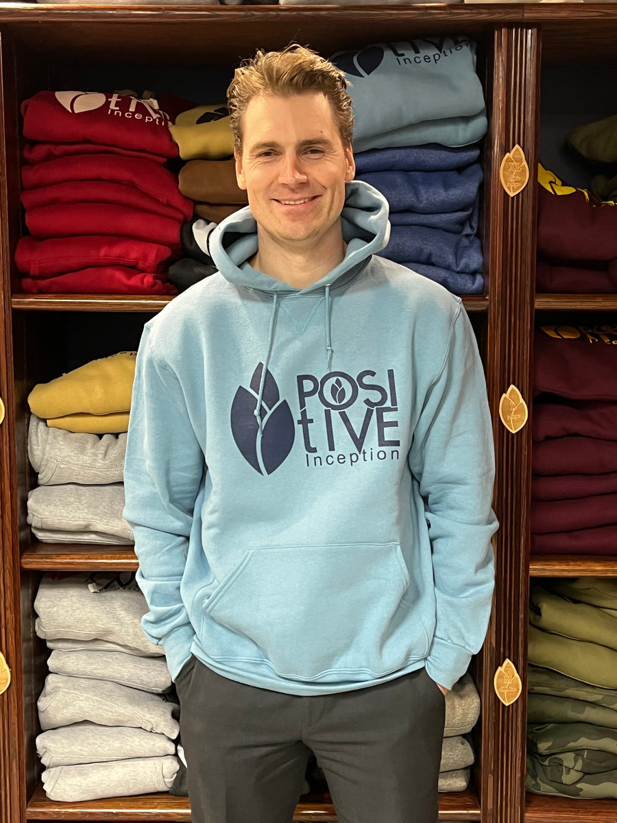 Unisex Arctic Blue PI Hoodie – The Positive Inception