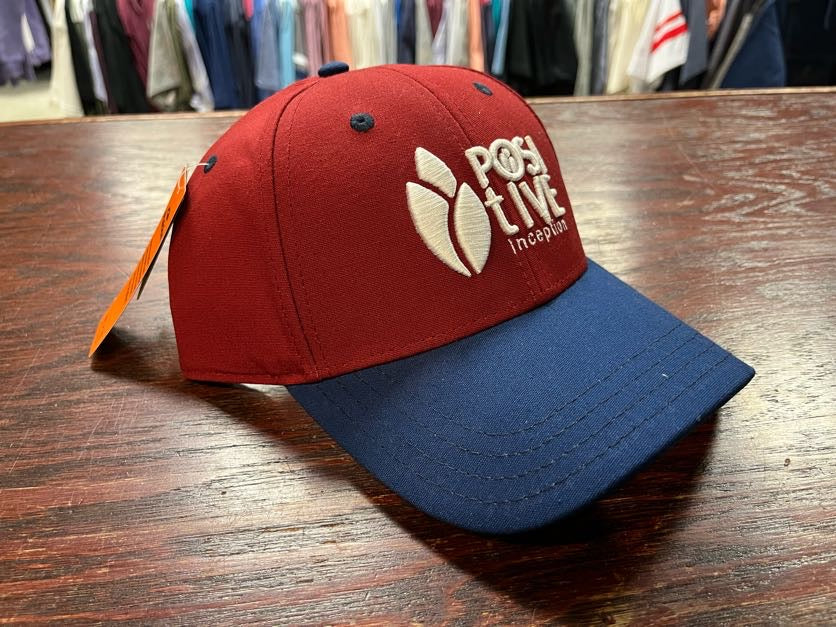 PI Crimson and Navy Blue Hat – The Positive Inception