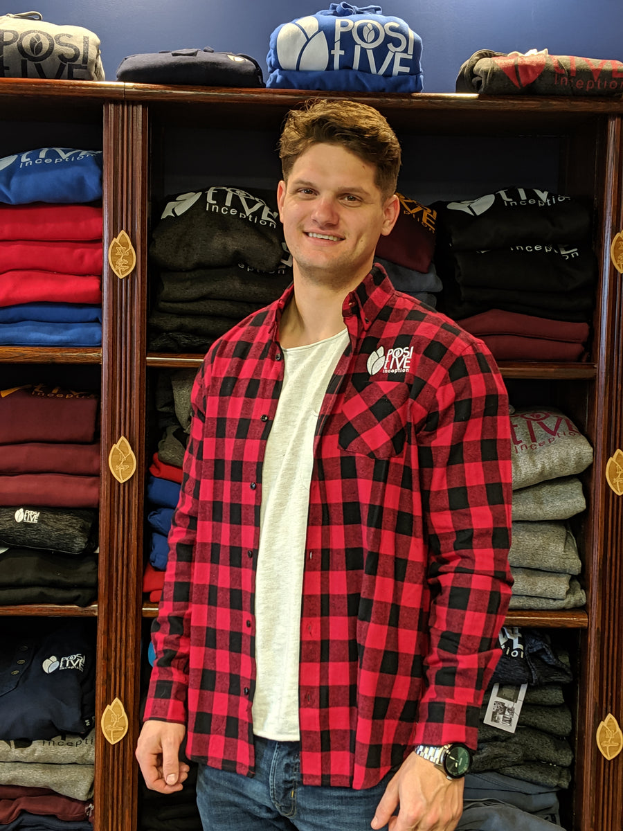 Positive Inception Plaid Red and Black Long Sleeve – The Positive Inception
